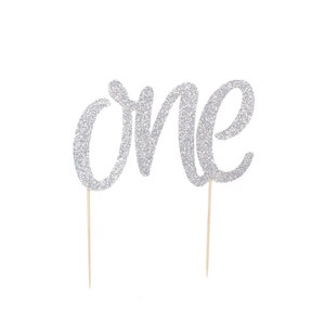 Rose Gold "one" Cake Topper Rose Gold First Birthday Cake Topper Gold ...