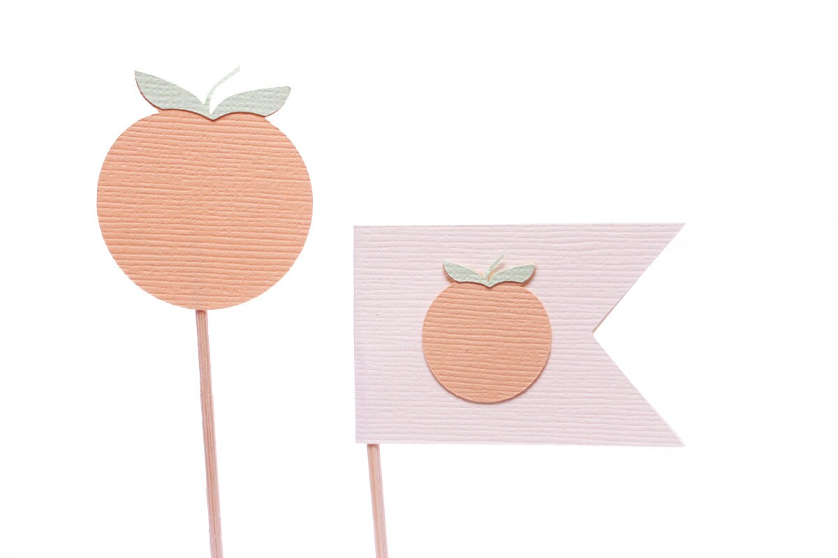 Georgia Peach Flag Banner / Peach Garland - Etsy