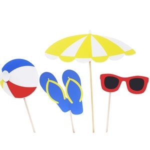 Pool Party Birthday Banner - Beach Ball Birthday Banner - Summer ...