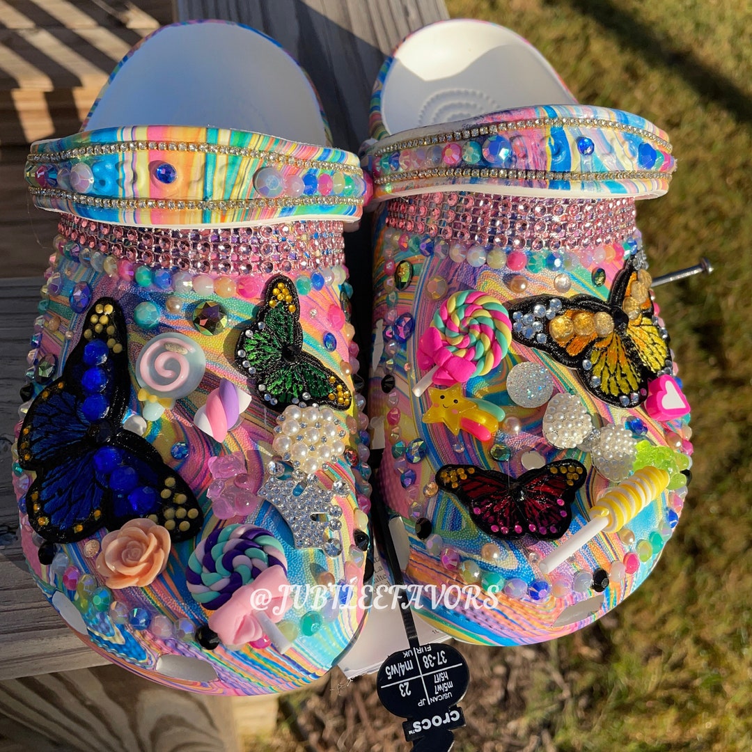 Out of This World II Candy Inspired Bling Crocs Sz 7 - Etsy