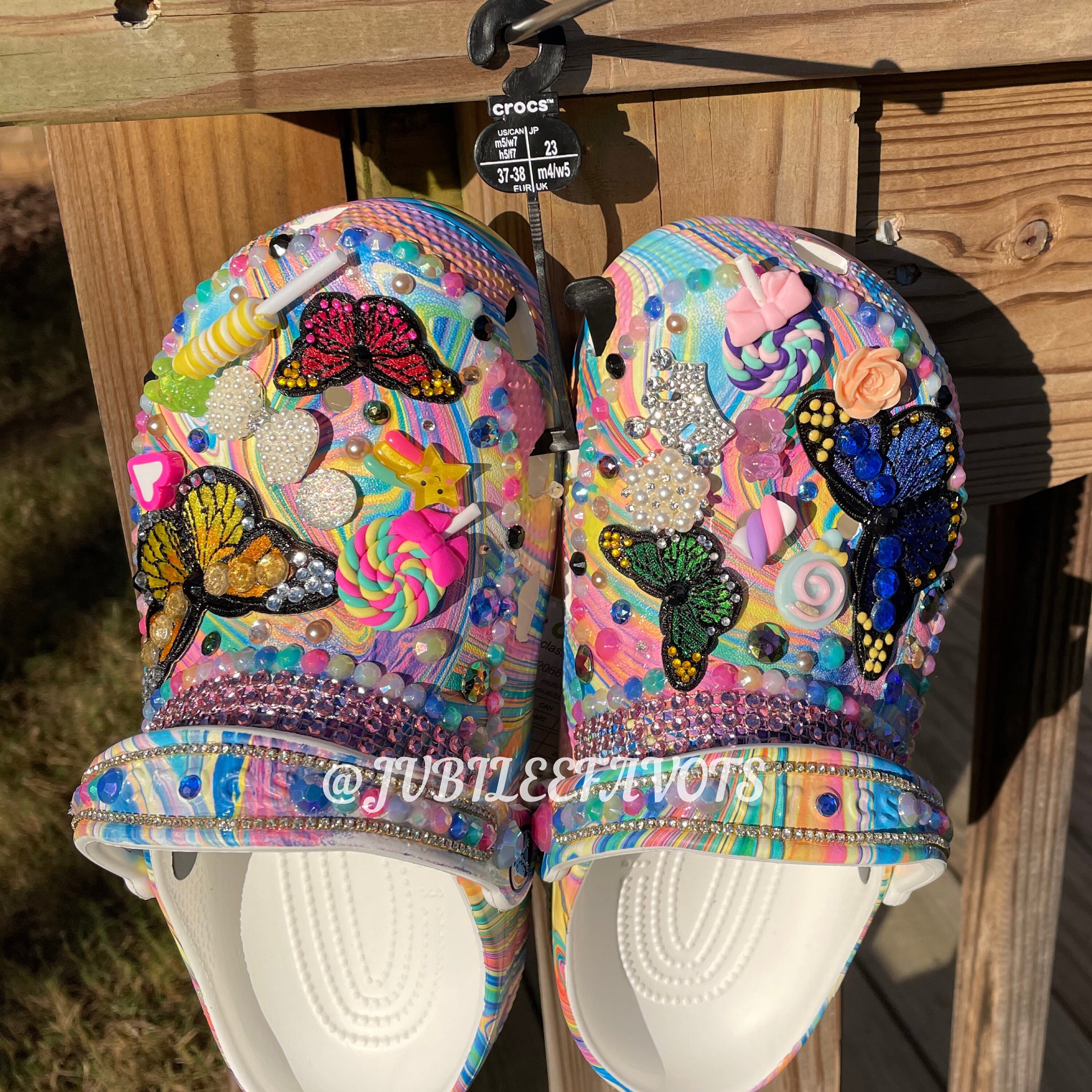 Out of This World II Candy Inspired Bling Crocs Sz 7 - Etsy