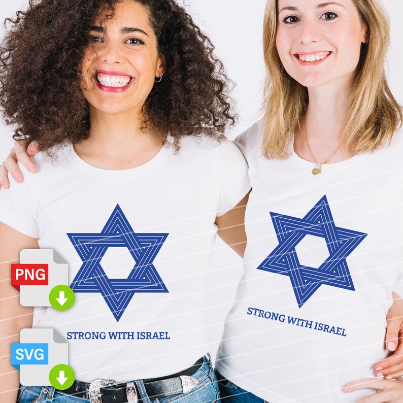 Strong With Israel Svg & Png Israel Svg Stand With Israel - Etsy