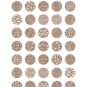 1 Inch 25mm 1.5 Inch Size Printable Images PATTERNS on | Etsy