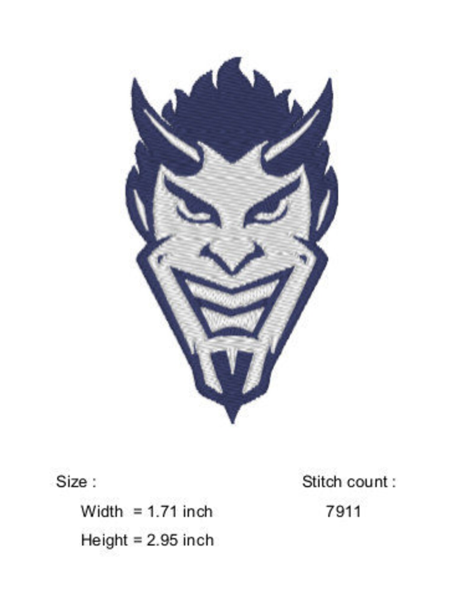 NSU Demon Head Vic Digital Embroidery File - Etsy