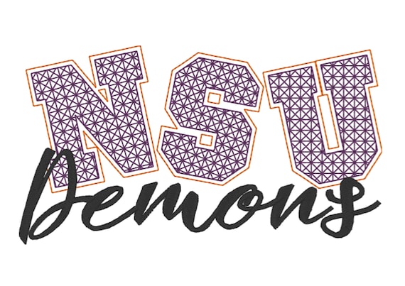 NSU Demons Digital Embroidery File | Etsy