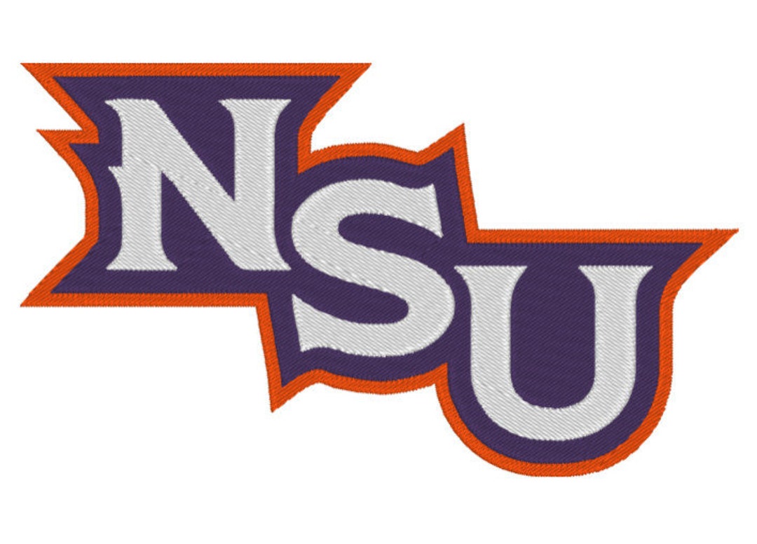 NSU Name Logo Digital Embroidery File - Angled - Etsy