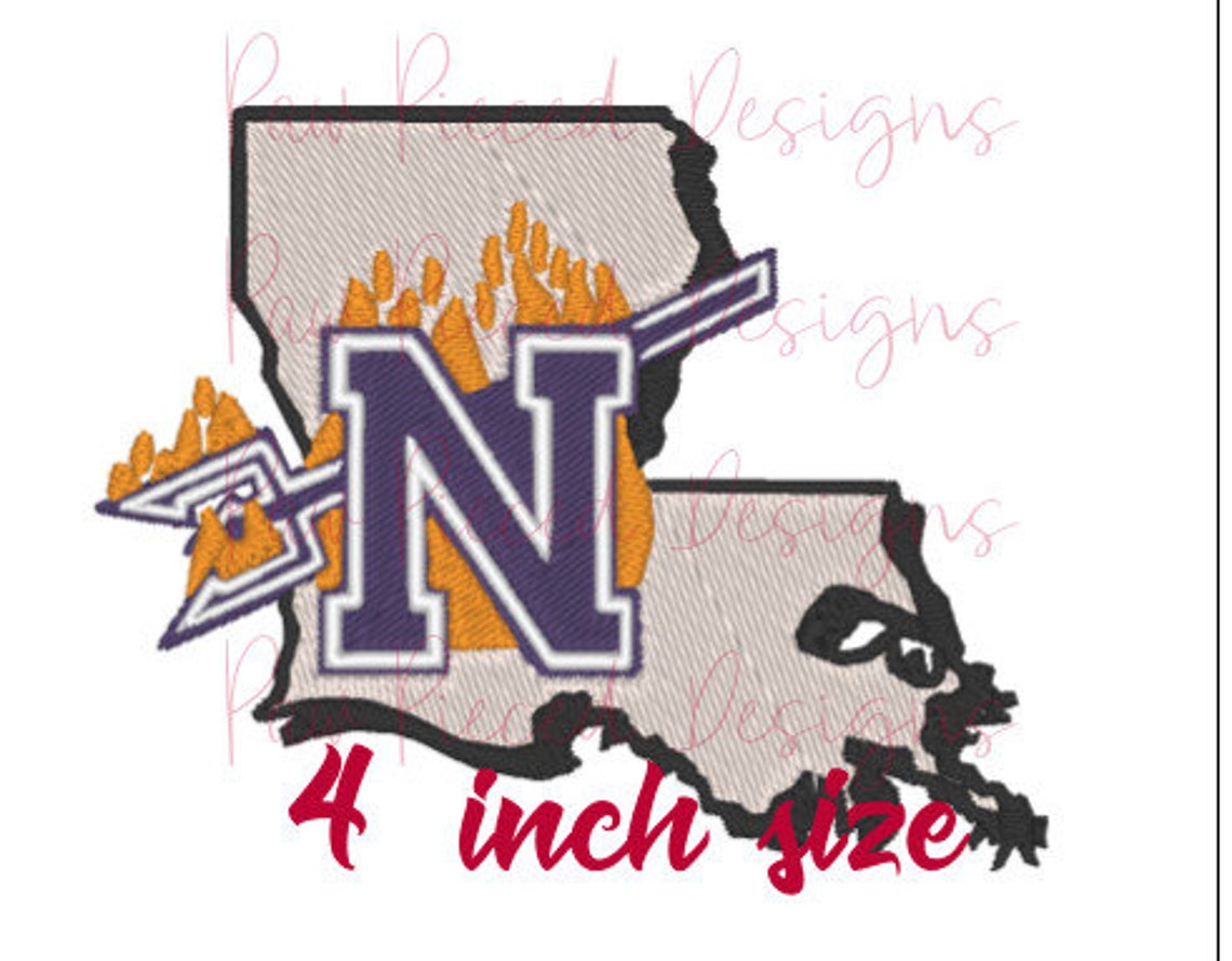 NSU Northwestern State Demons Digital Embroidery File - Etsy