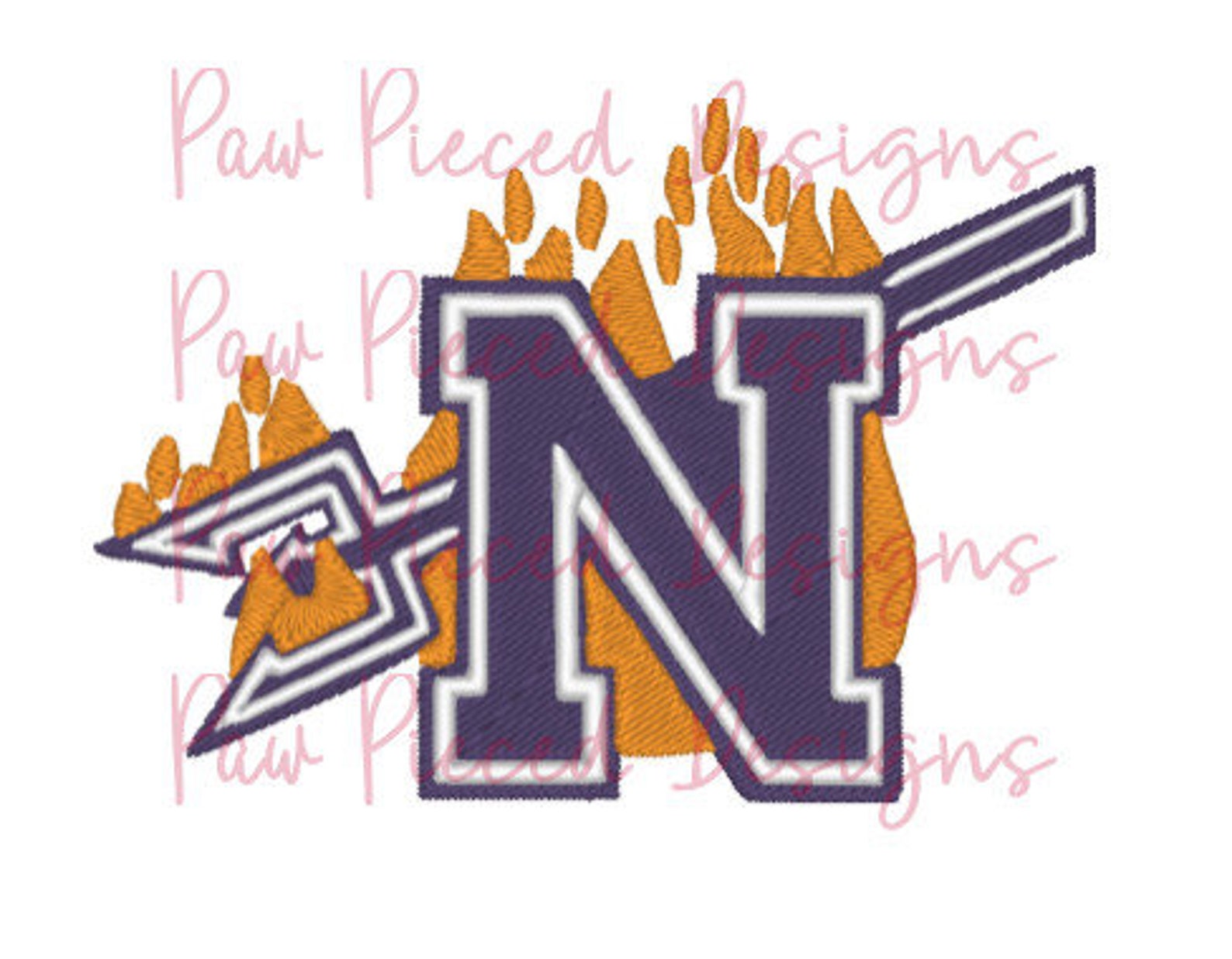 NSU Northwestern State Demons Digital Embroidery File - Etsy