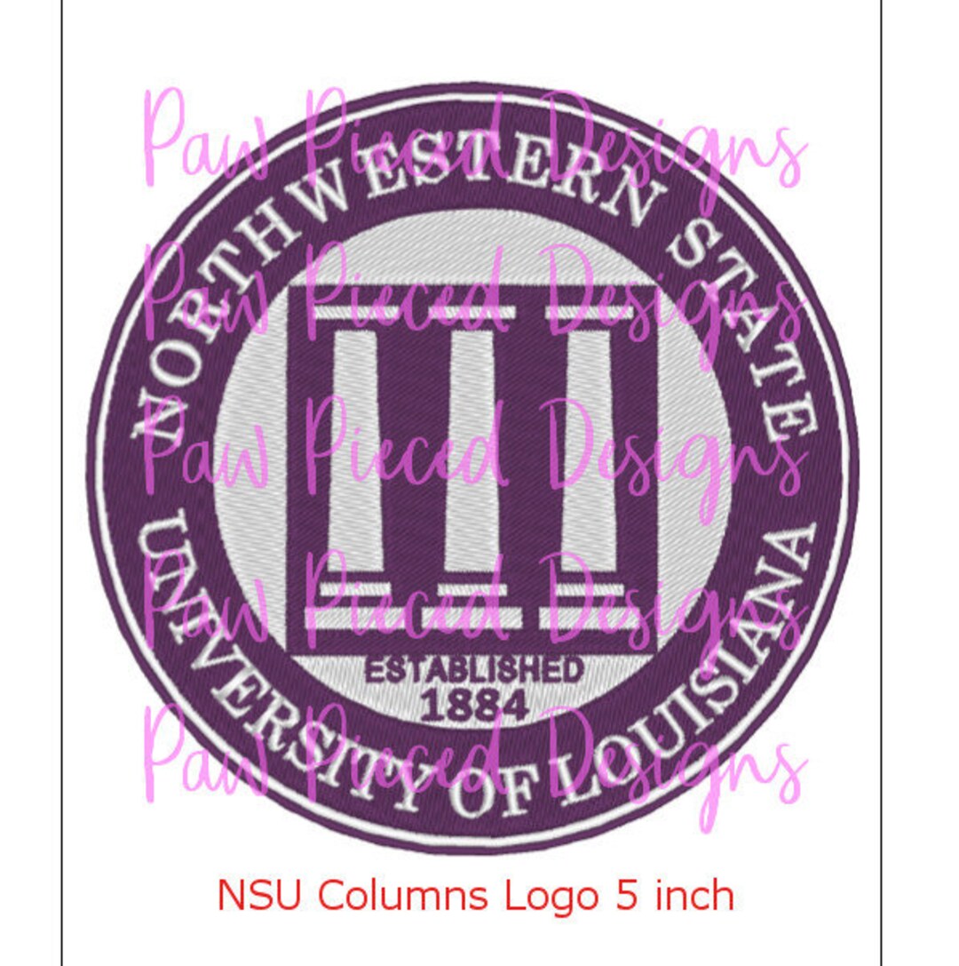 NSU Columns Digital Embroidery File - Etsy