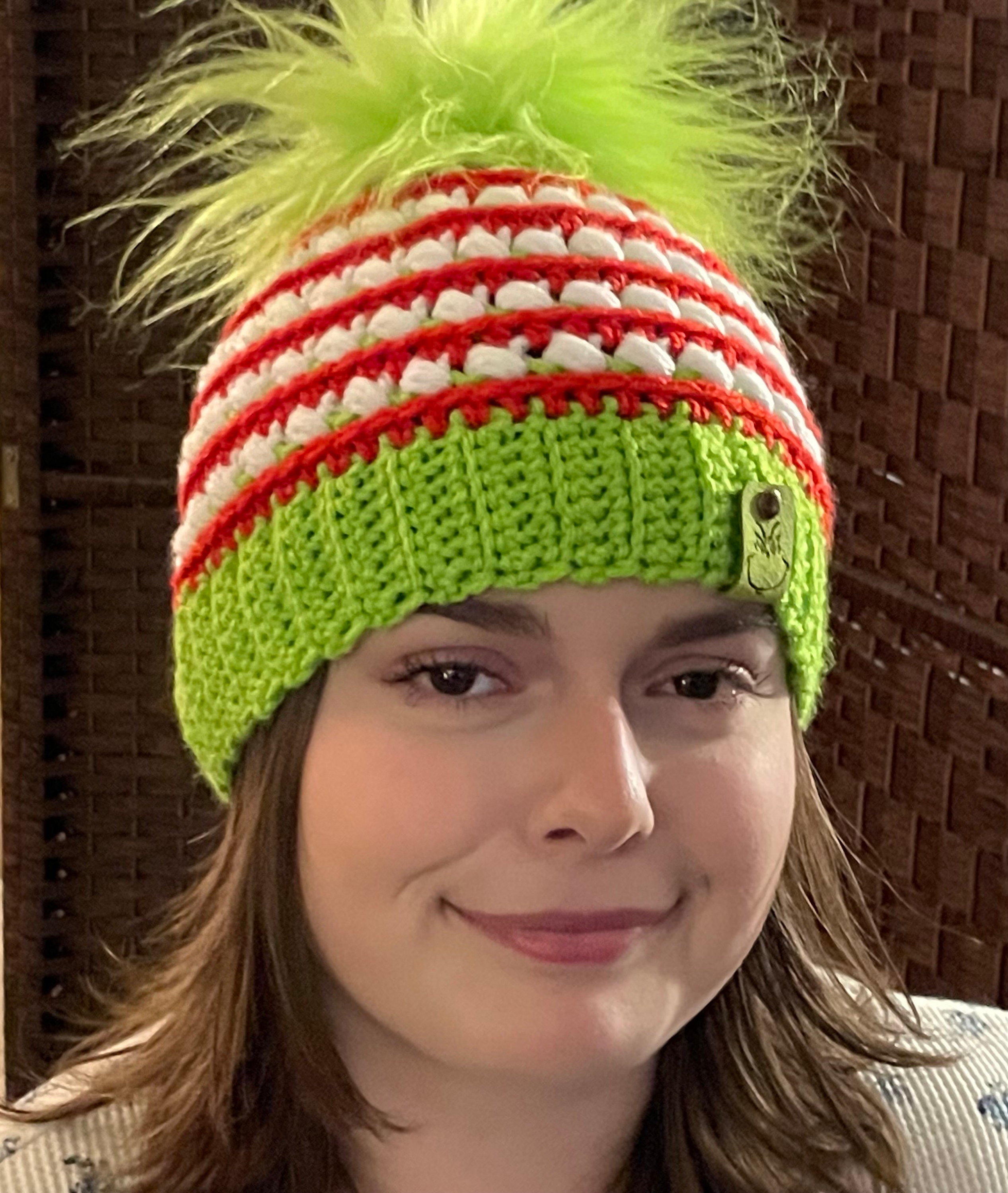 Grinch Hat/crochet/christmas Theme/beanie/disney/event/family Pictures ...