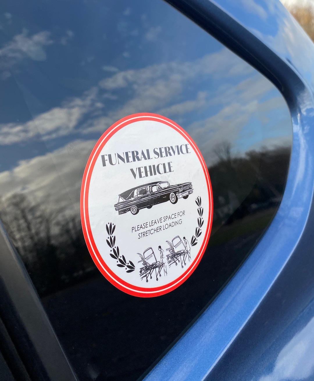 Funeral Vehicle Window Cling - Etsy