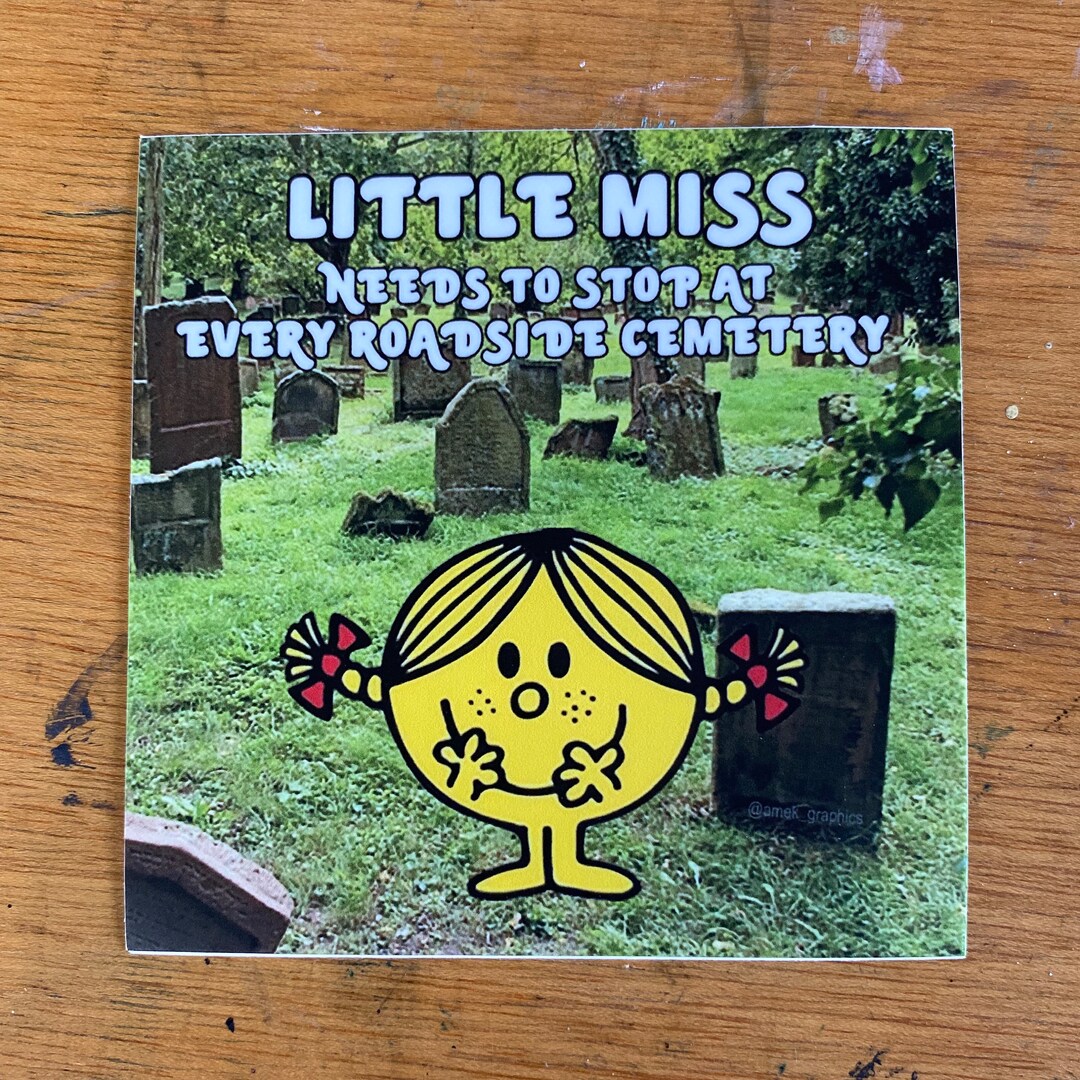 Little Miss Roadside Cemetery Sticker - Etsy