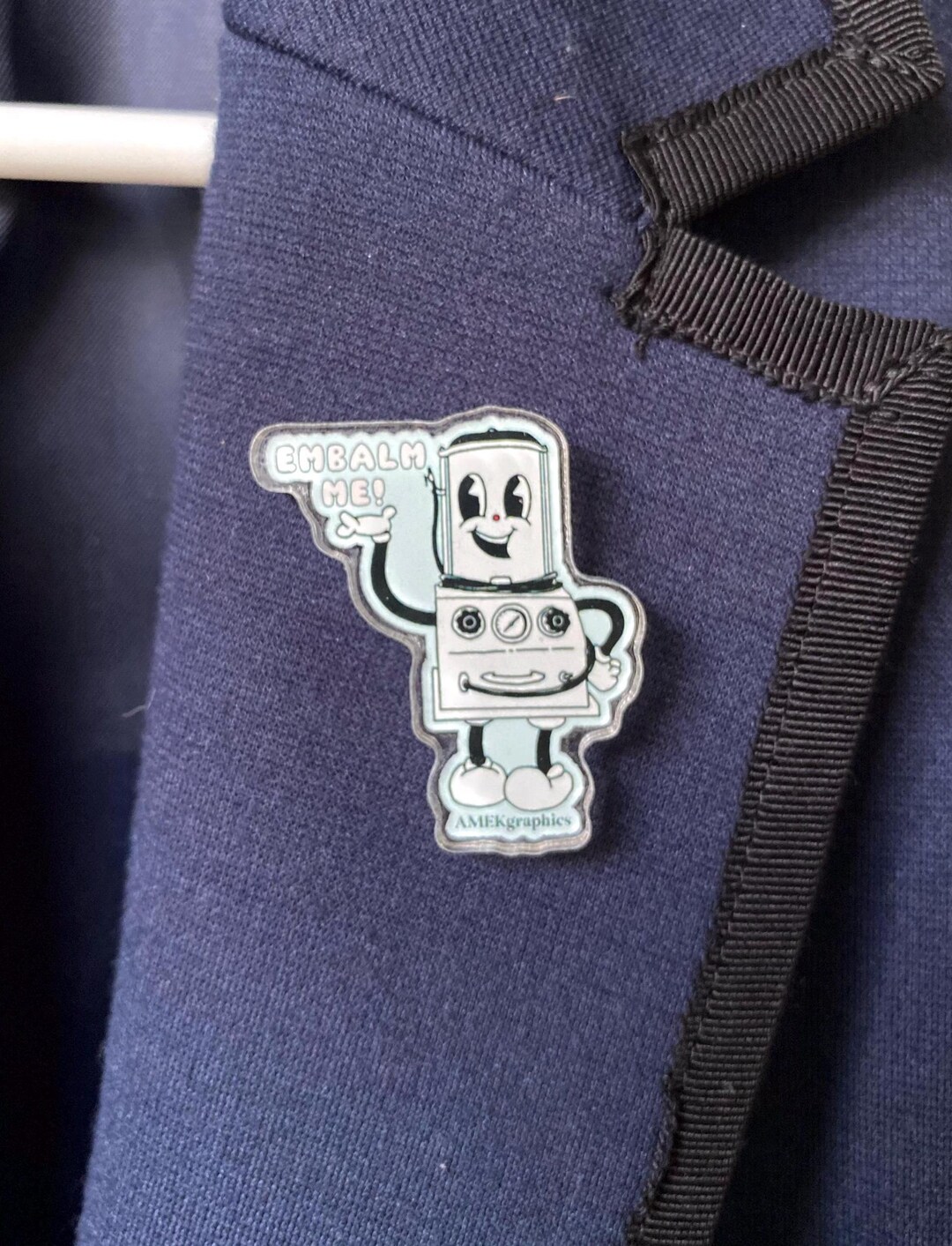 Turner the Embalming Machine Mortician Pin - Etsy