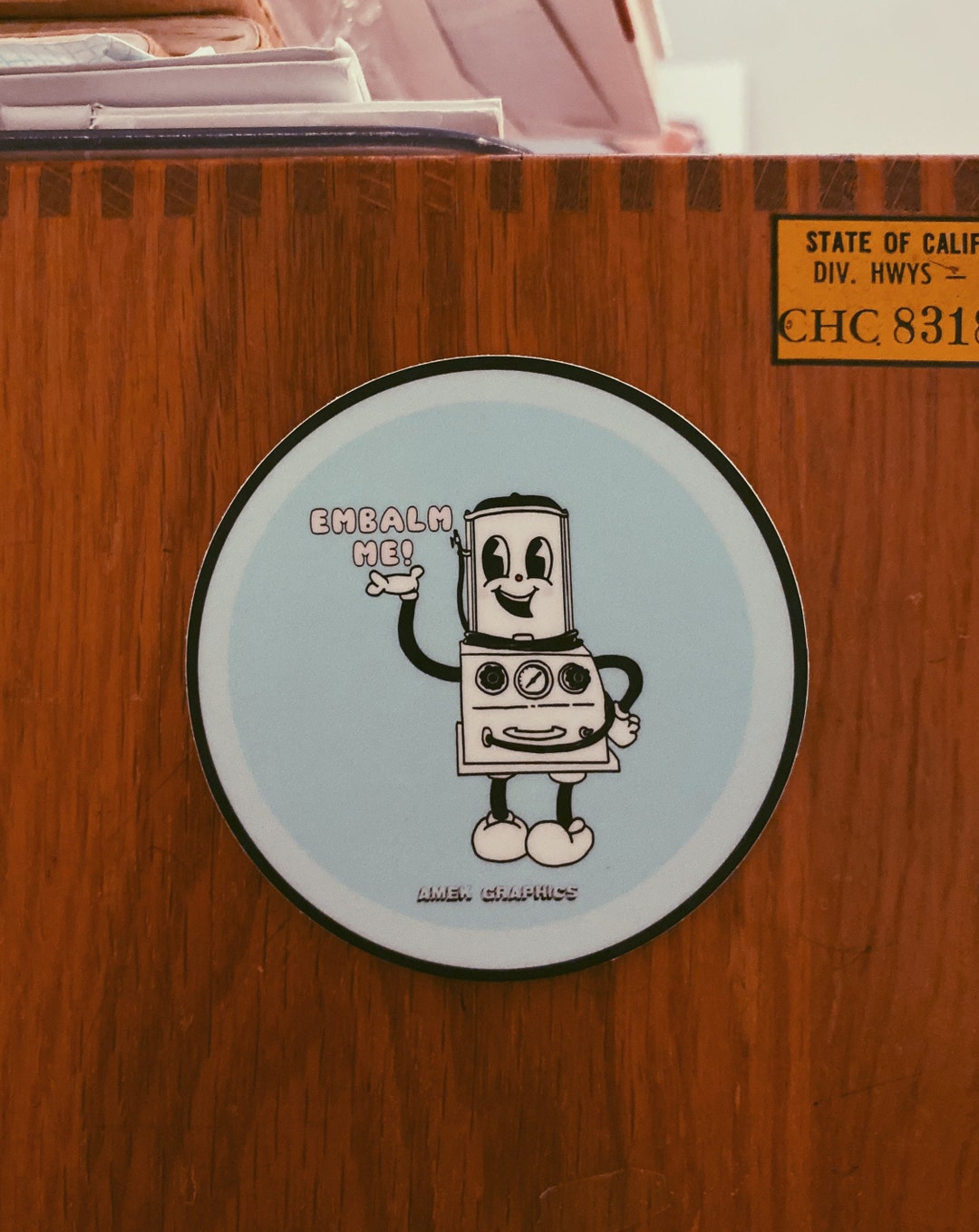 Turner Embalming Machine embalm Me Sticker - Etsy