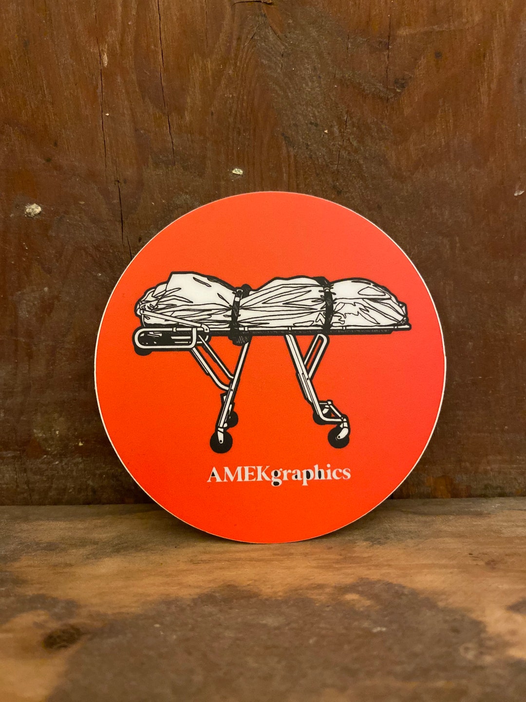 Mortuary Stretcher Sticker - Etsy