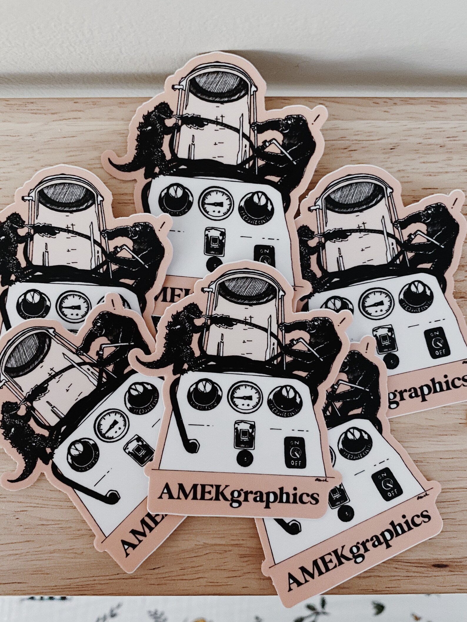 Zilla Vs. Kong Porti-boy Embalming Machine Sticker - Etsy