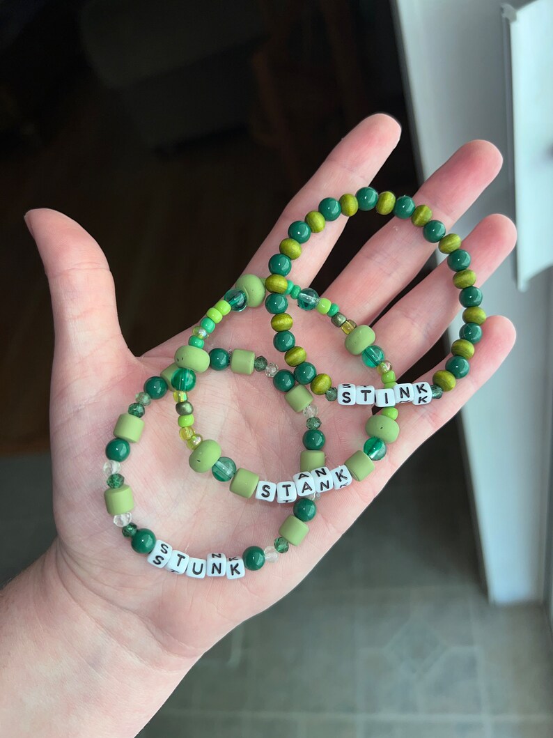 Stink Stank Stunk Grinch Christmas Handbeaded Friendship Bracelets ...