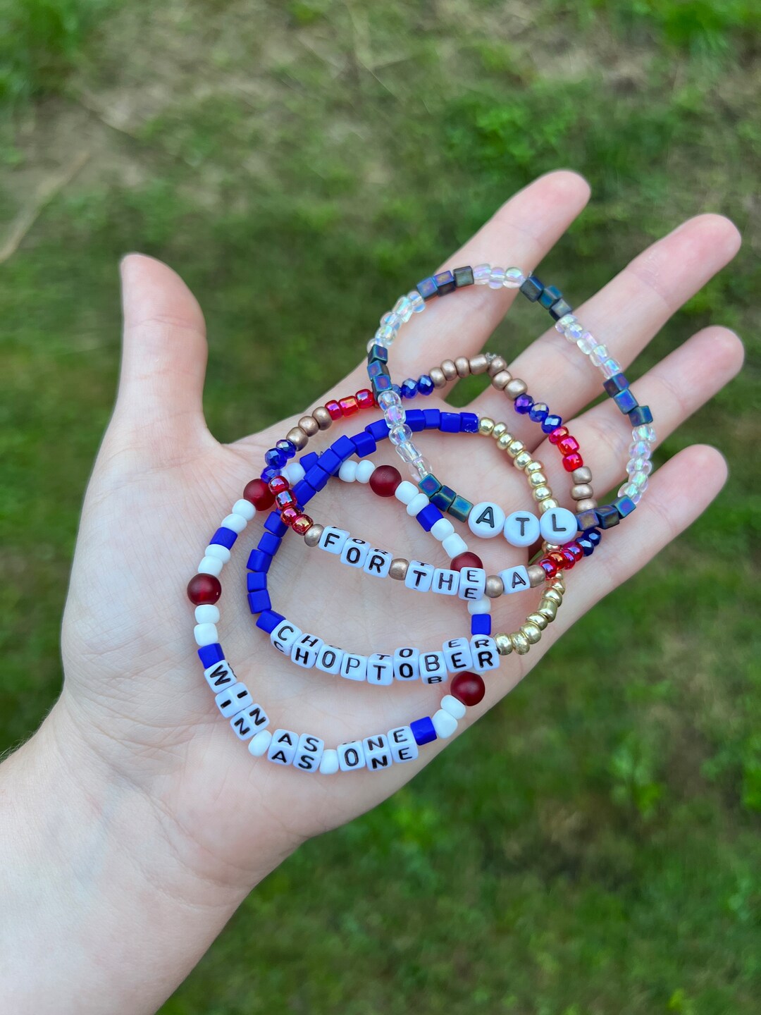 Atlanta Braves Friendship Bracelets - Handbeaded - Win as One ...