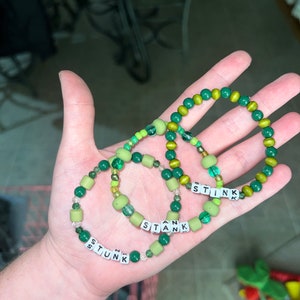 Stink Stank Stunk Grinch Christmas Handbeaded Friendship Bracelets ...