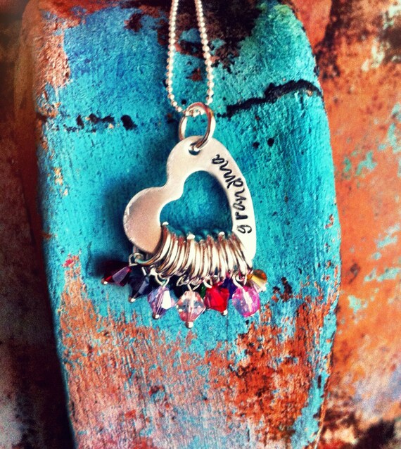 Items Similar To Grandma Nana Birthstone Necklace On Etsy