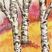Fall Birch Art Project: Step-by-step Guide - Etsy