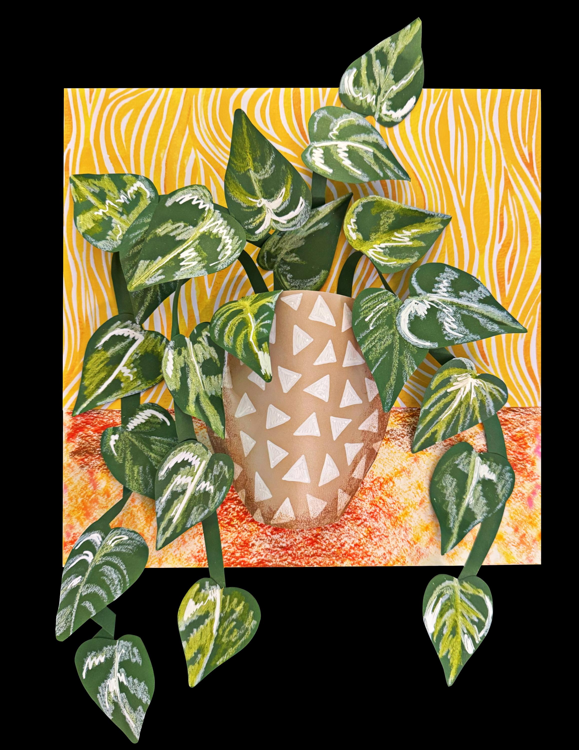 3D House Plant Digital Art Lesson - Etsy