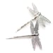 Silver Dragonfly Bobby Pins, Set of Two, Antique Silver, Nickel Free ...