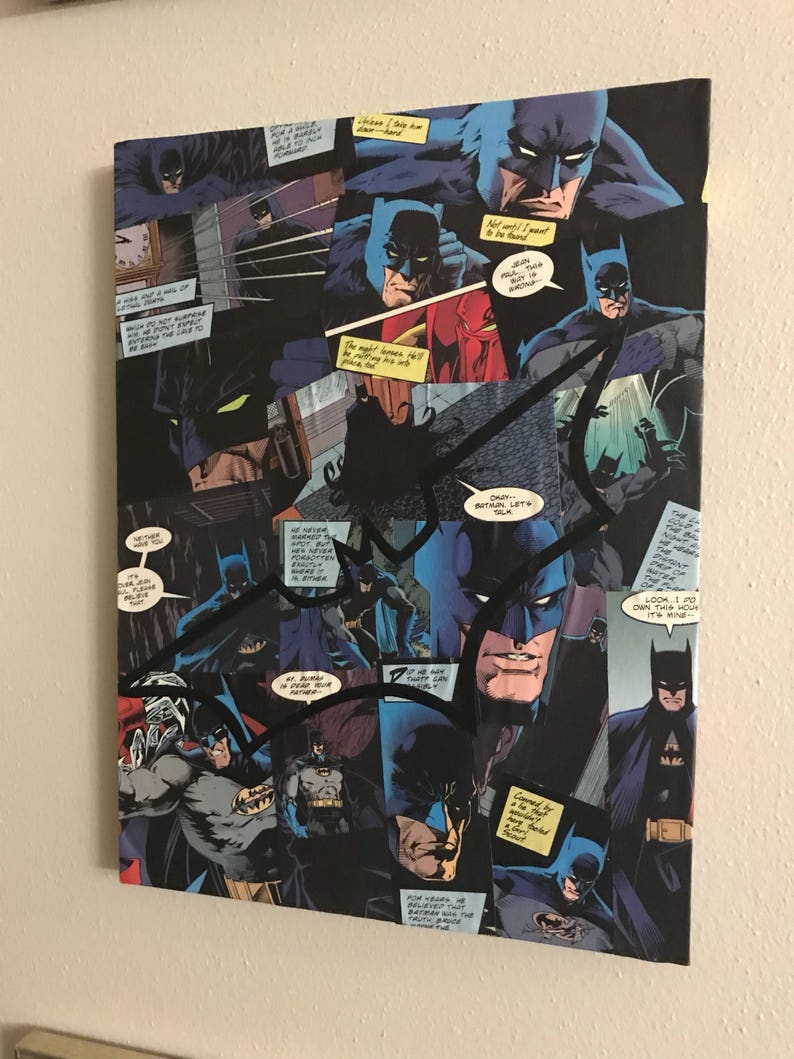 Batman Wall Art Batman Collage Batman Picture Batman Wall | Etsy