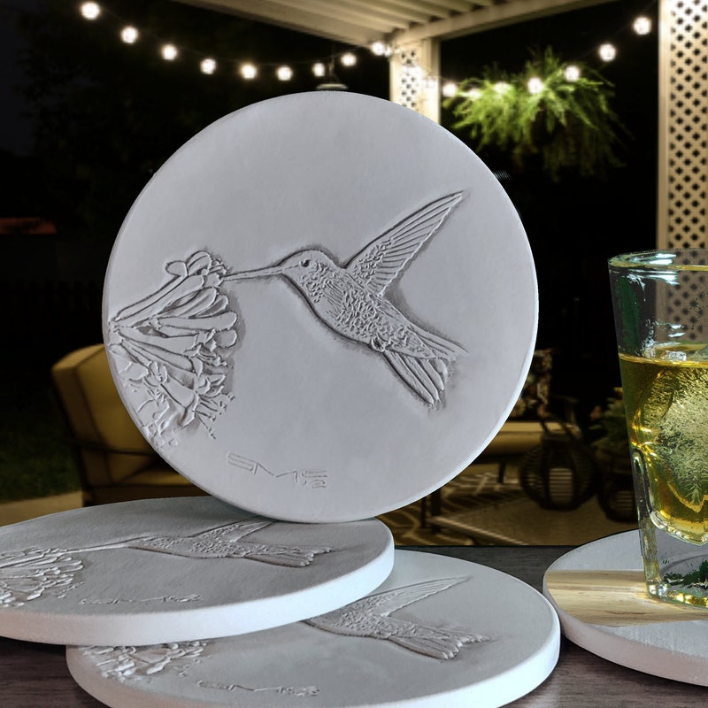 Hummingbird Coasters - Etsy