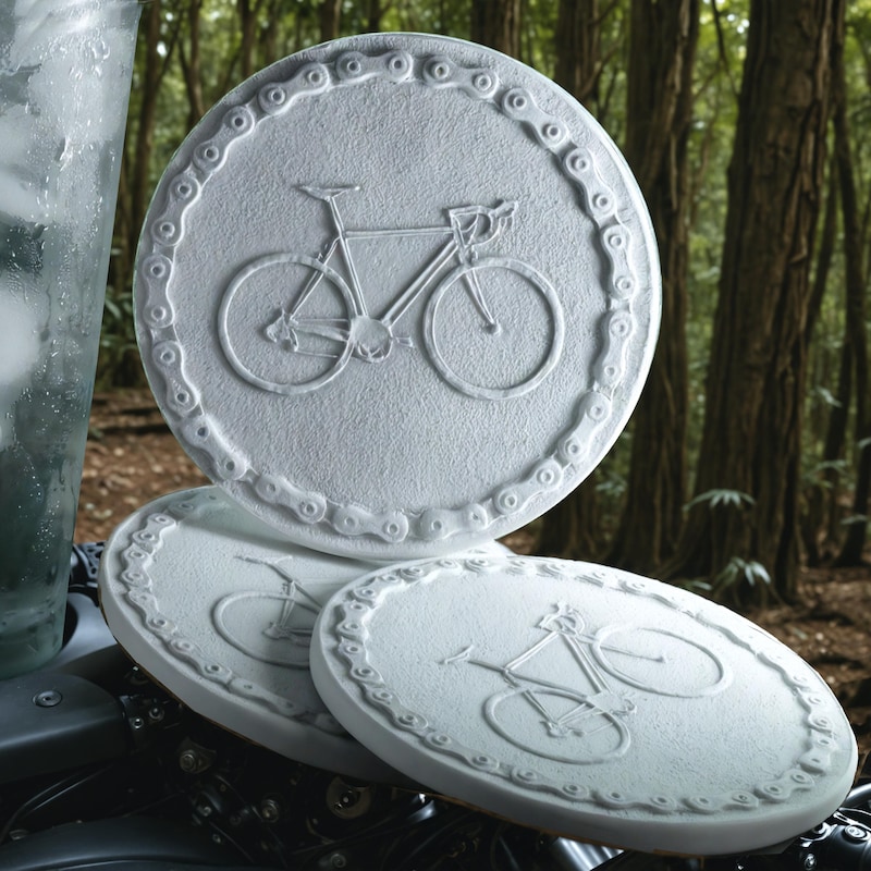 Stone Bike Coaster - Etsy