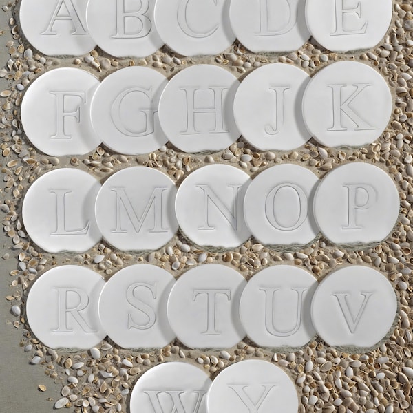Letter Coaster - Etsy