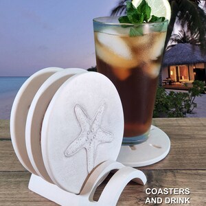 Coaster Set Holder - Holds 4 Coasters - Etsy