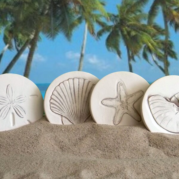 Beach Coasters - Etsy