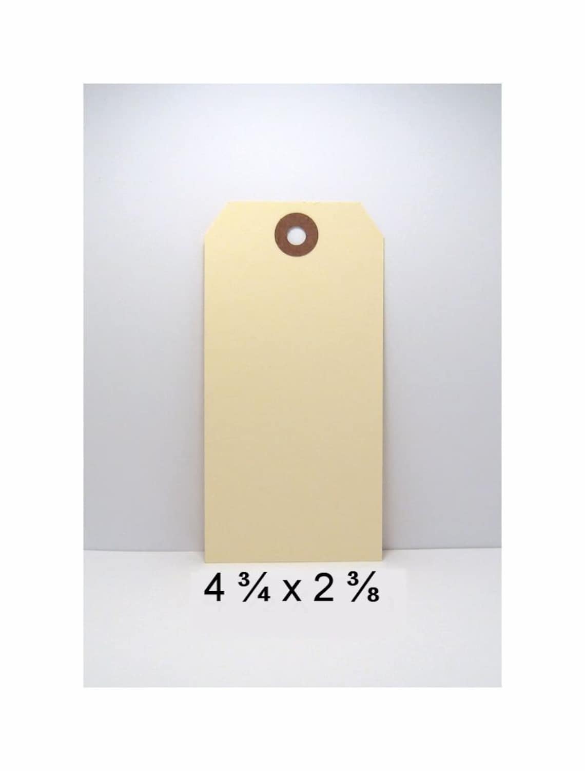 Set of 40 Large Manila Cardstock Paper Gift Tags Beige Ivory - Etsy