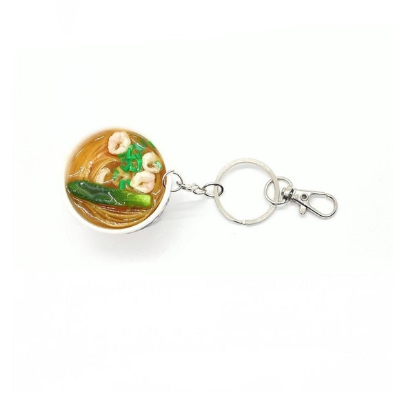 Keychain Made With Resin Ramen Noodle Soup Pho Keychain With - Etsy UK