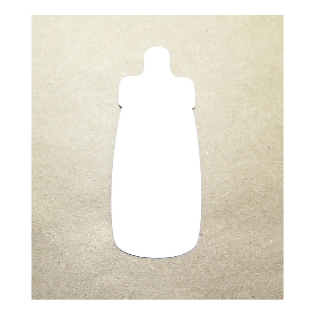40 White Cardstock Paper Baby Bottle Shapes, 1 5/8 X 4 Inches - Etsy