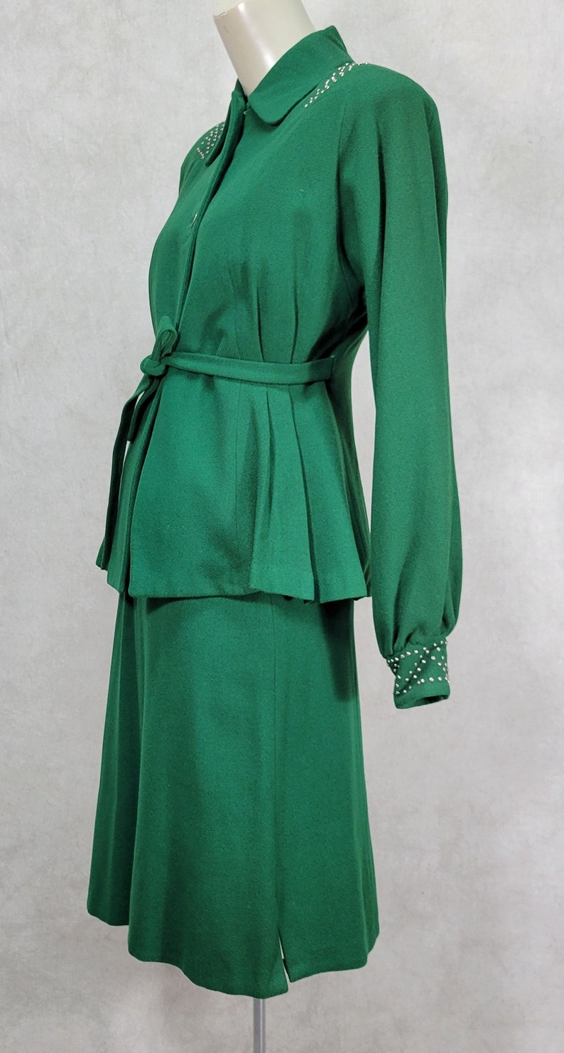 Stud Jacket 1940s Ladies Suit Flare Jacket W Studs Rockabilly - Etsy