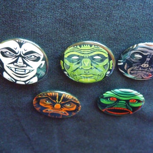 Classic Monster Button Set 1 - Etsy