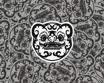 Fu Dog Lion Vinyl Sticker | Etsy