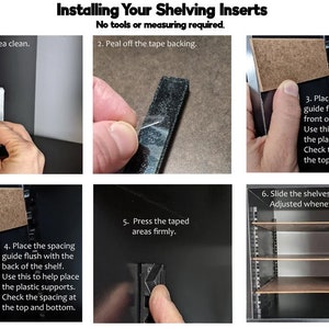 Adjustable 2 Shelf Insert for Cube Shelving: Ikea Kallax, Target ...