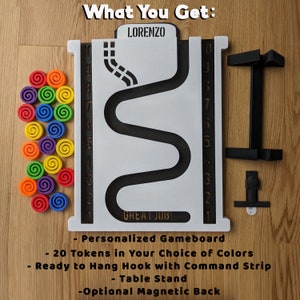 Reward Chart With Your Childs Name. Interactive Reward System for Kids ...