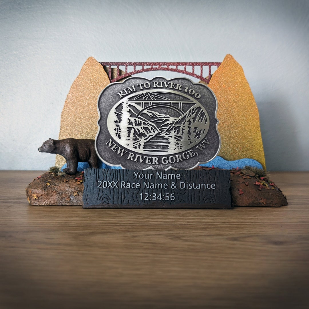New River Gorge Buckle Display. Rim to River 100 Mile Falling - Etsy