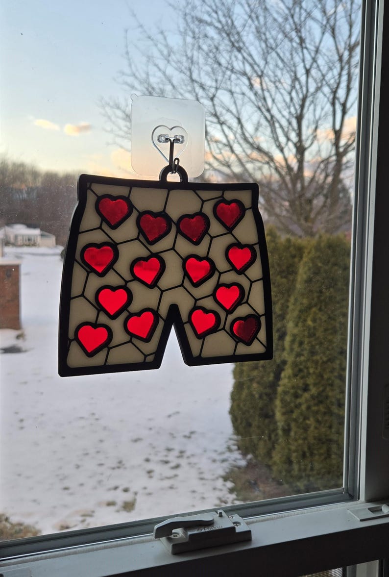 Dungeon Crawler Carl Window Light Catcher: Heart Boxers Decor - Etsy