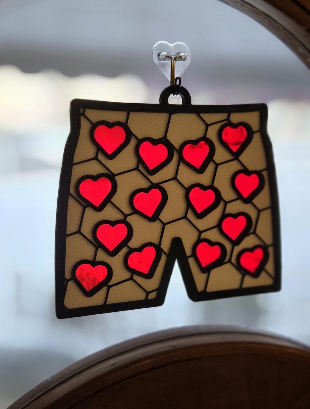 Dungeon Crawler Carl Window Light Catcher: Heart Boxers Decor - Etsy