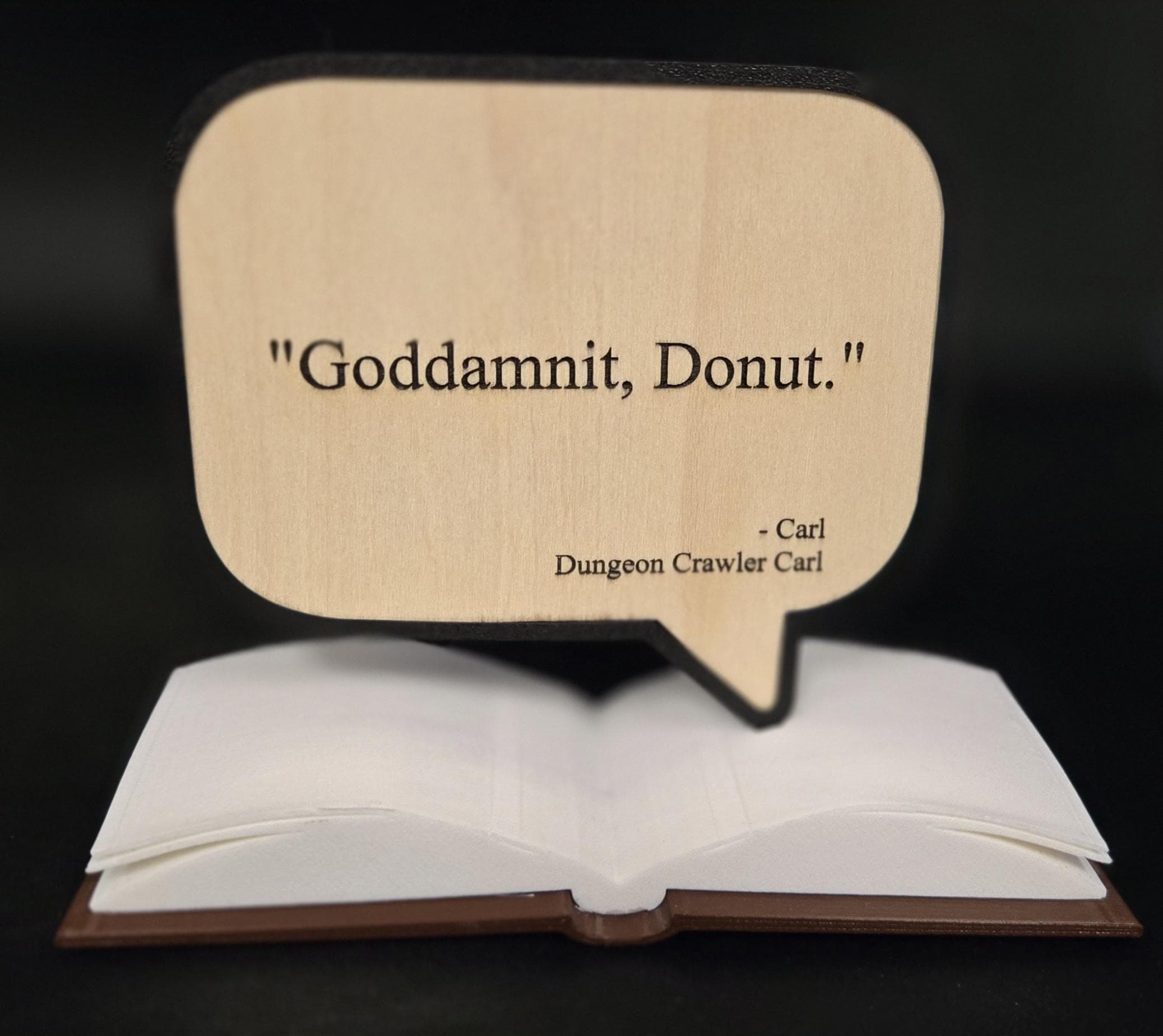 Dungeon Crawler Carl Book Stand With Interchangeable Quotes - Etsy