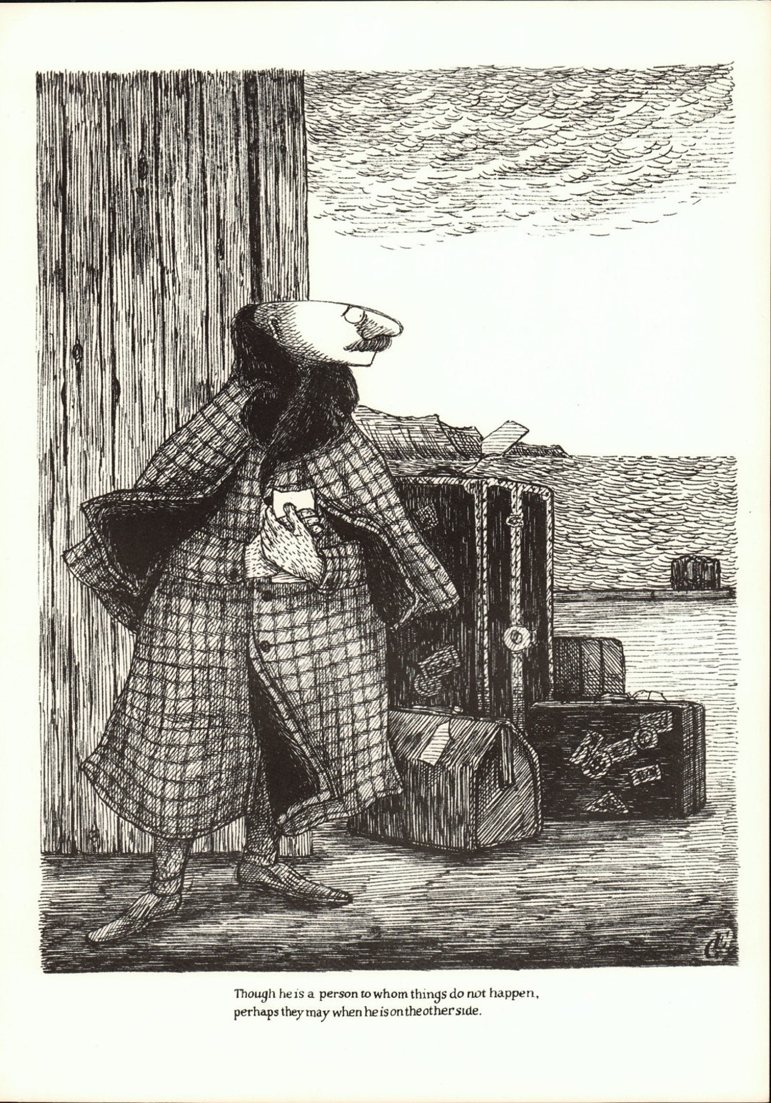 Macabre Art, "mr Earbrass", Edward Gorey Print, Surreal Dark Art ...