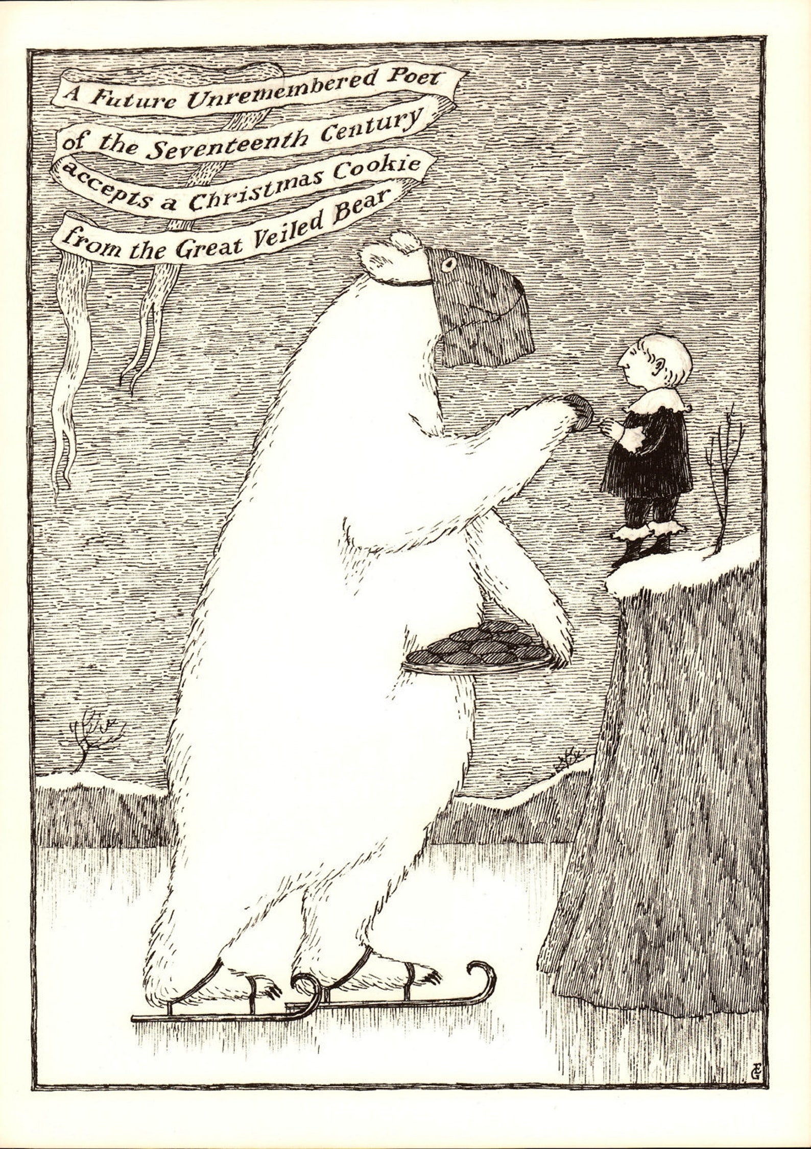 Edward Gorey Poster, Edward Gorey, Gothic Home Decor, Goth Home Decor ...