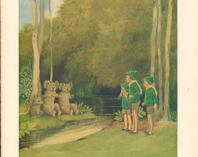 Periwinkle Painting the Petals by Ida Rentoul Outhwaite, Vintage Fairy ...