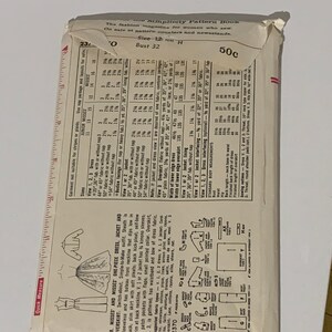 1950s DRESS PATTERN, SIMPLICITY 2370, 1950s Simplicity Dress Pattern ...