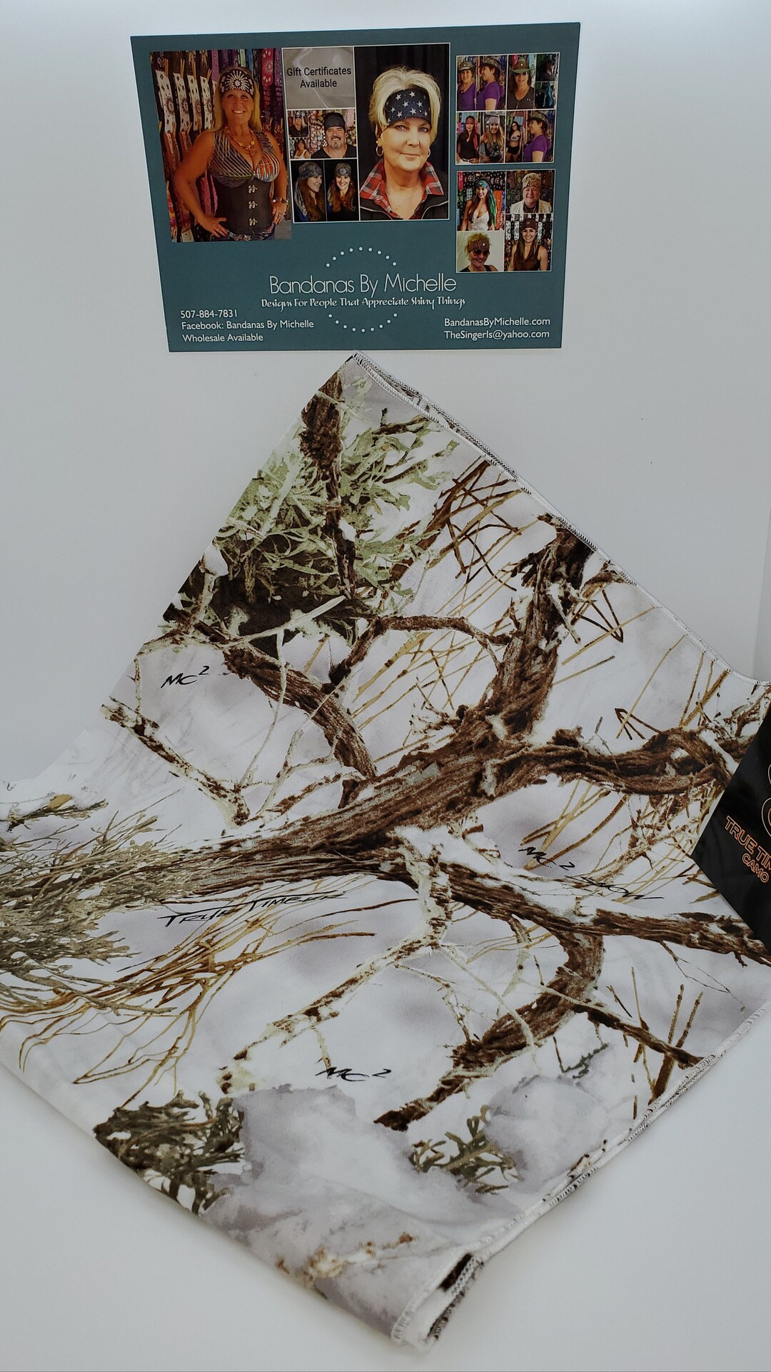 True Timber Snow Camo Plain Bandana (sku8248) - Etsy